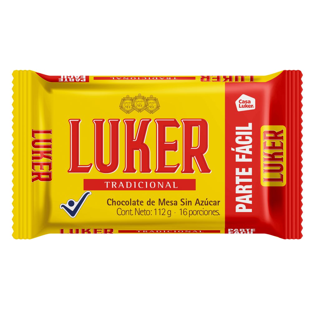CHOCOLATE LUKER 112G AMARGO – Supermercados Supermu