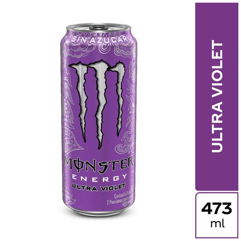BEBIDA MONSTER 473ML ENERGIZANTE VIOLETA – Supermercados Supermu