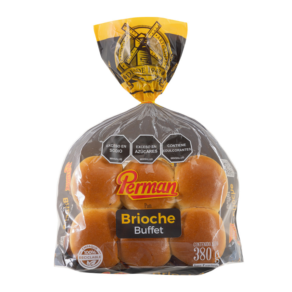 PAN BRIOCHE 380G TIPO BUFFET PERMAN – Supermercados Supermu - antes La ...