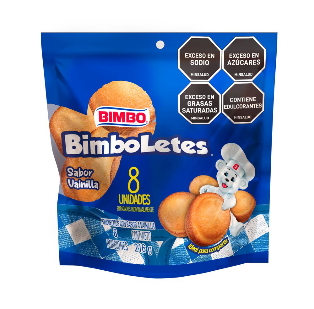 BIMBOLETES BIMBO 8U 216G VAINILLA – Supermercados Supermu - antes La ...