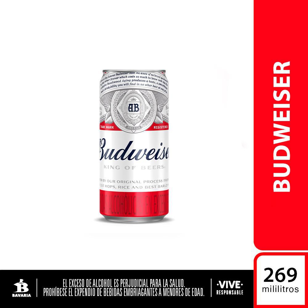 CERVEZA BUDWEISER 269ML LATA – Supermercados Supermu