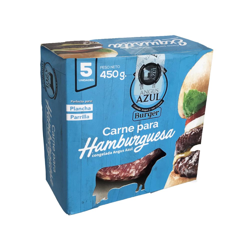 CARNE HAMBURGUESA ANGUS AZUL 450G – Supermercados Supermu - antes La ...