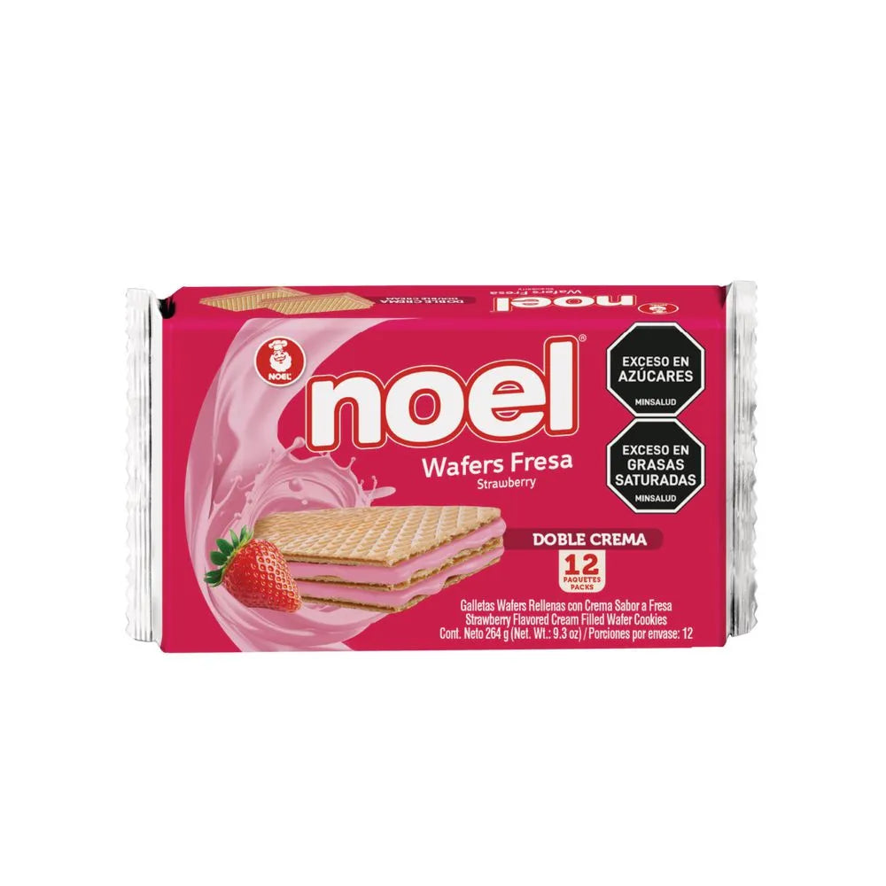 GALLETA WAFER NOEL 12U 264G FRESA – Supermercados Supermu