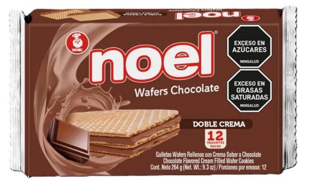GALLETA WAFER NOEL 12U 264G CHOCOLATE – Supermercados Supermu