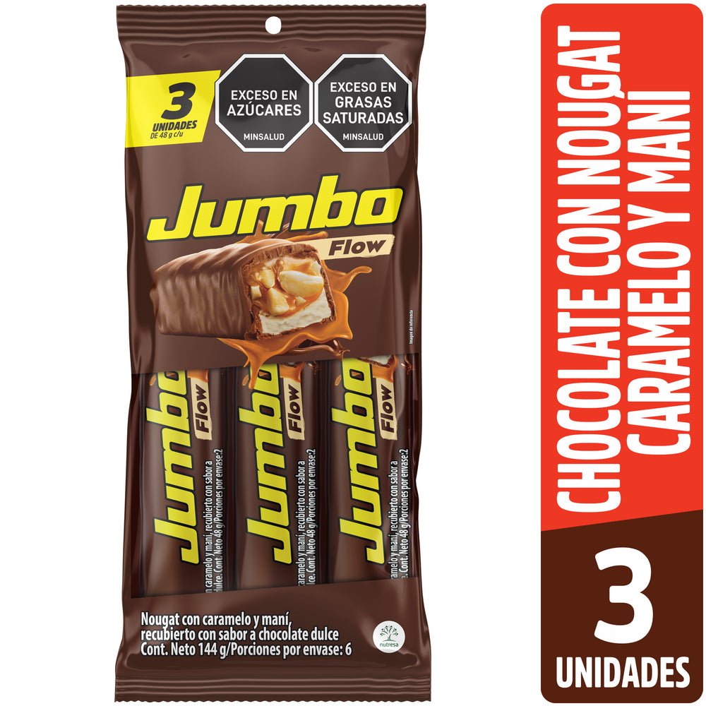 CHOCOLATINA JUMBO FLOW 3U 144G CHOCOLATE – Supermercados Supermu ...