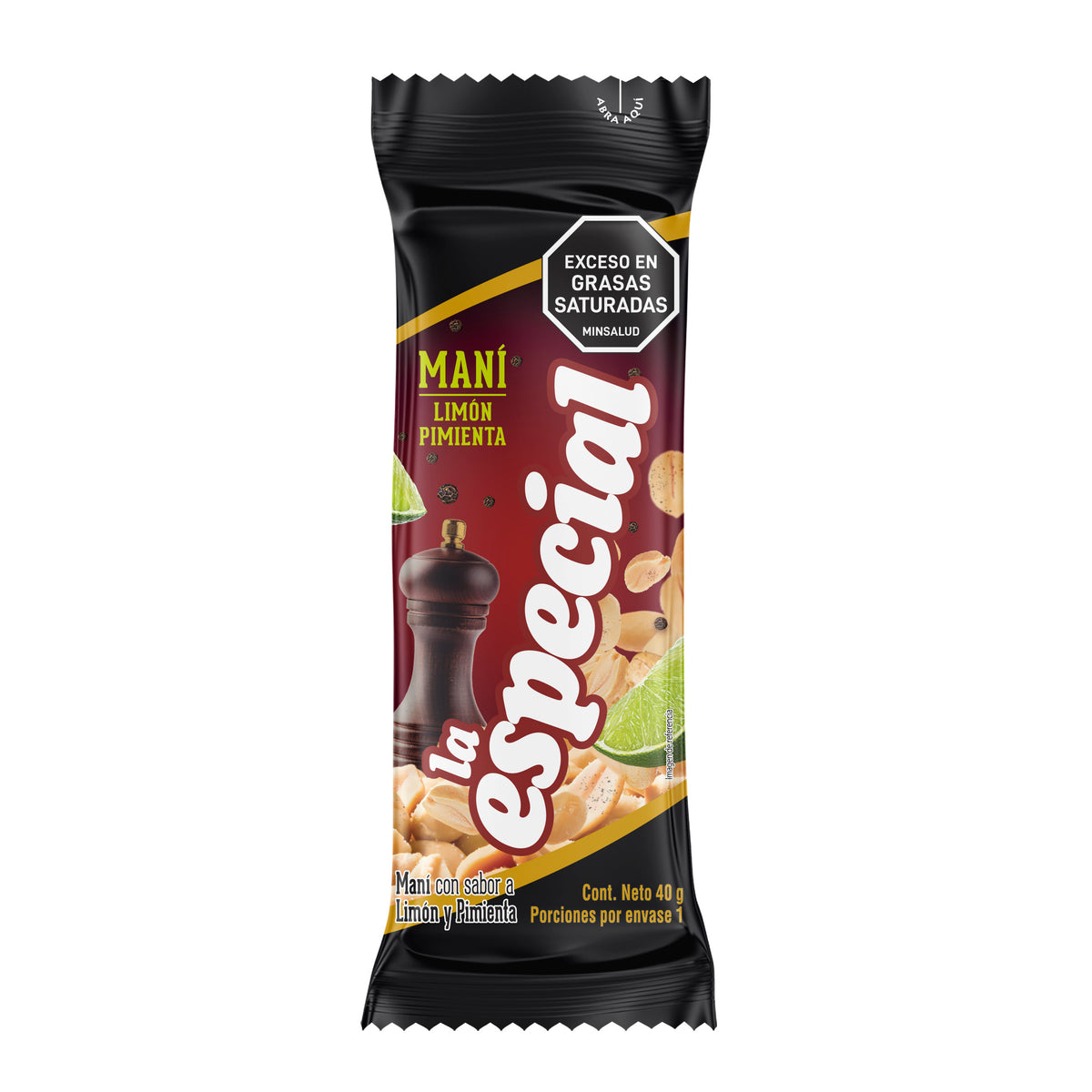 MANI LA ESPECIAL 40G LIMON PIMIENTA – Supermercados Supermu