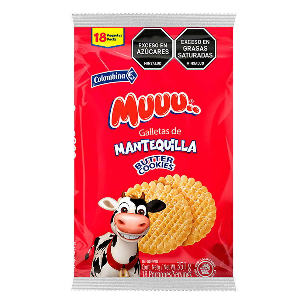 GALLETA MUUU MANTEQUILLA COLOMBINA 18U 351G – Supermercados Supermu ...