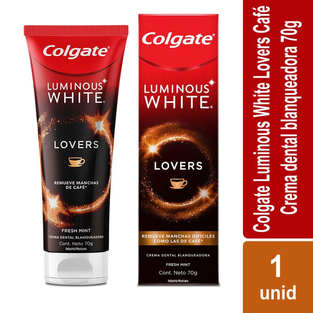 CREMA COLGATE 70G LUMINOUS MANCHAS DE CAFE – Supermercados Supermu