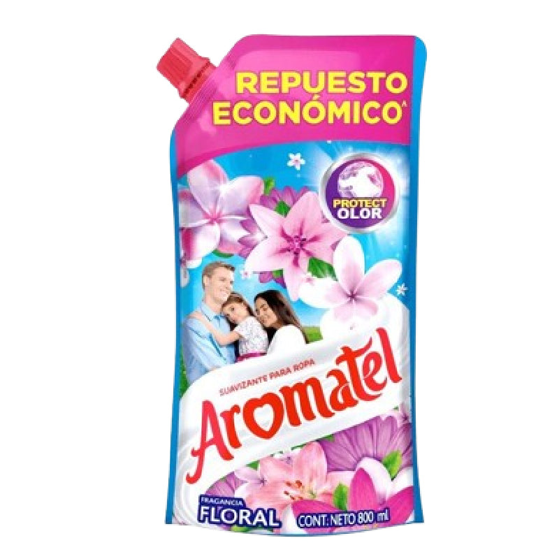SUAVIZANTE AROMATEL 800ML FLORAL – Supermercados Supermu