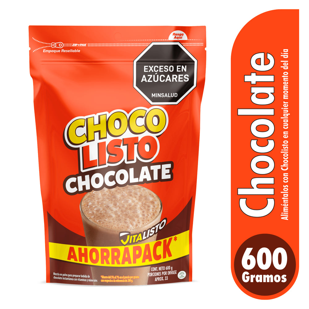 CHOCOLISTO 600G CHOCOLATE – Supermercados Supermu