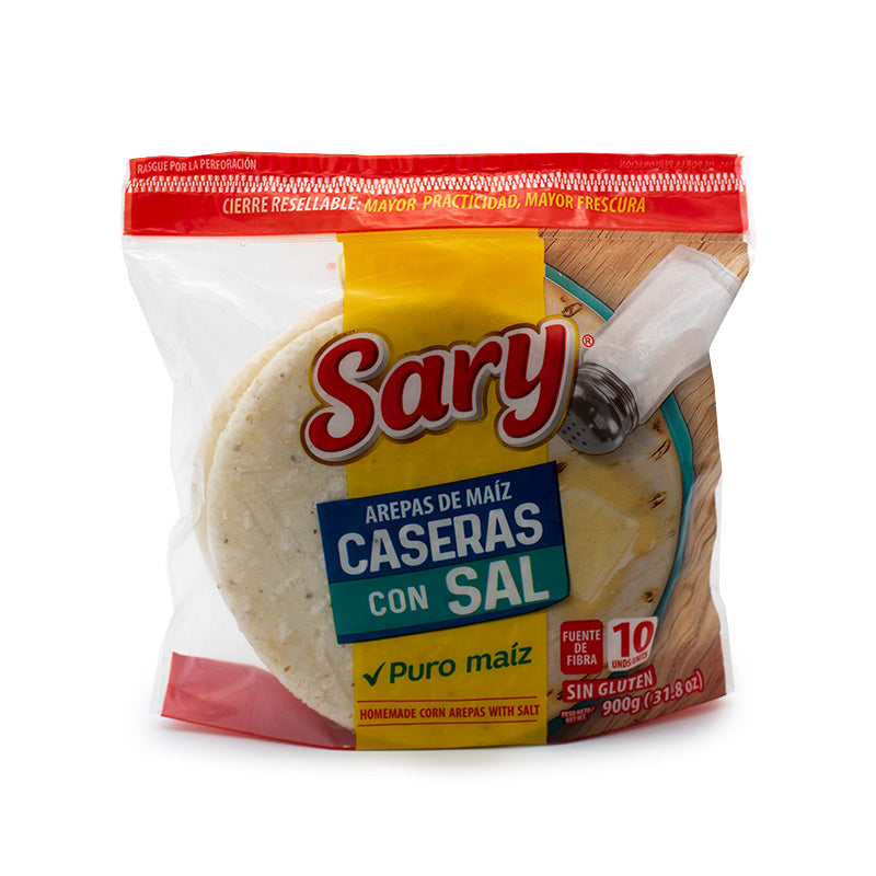 AREPA SARY DE MAIZ 10U CON SAL 900G – Supermercados Supermu - antes La ...