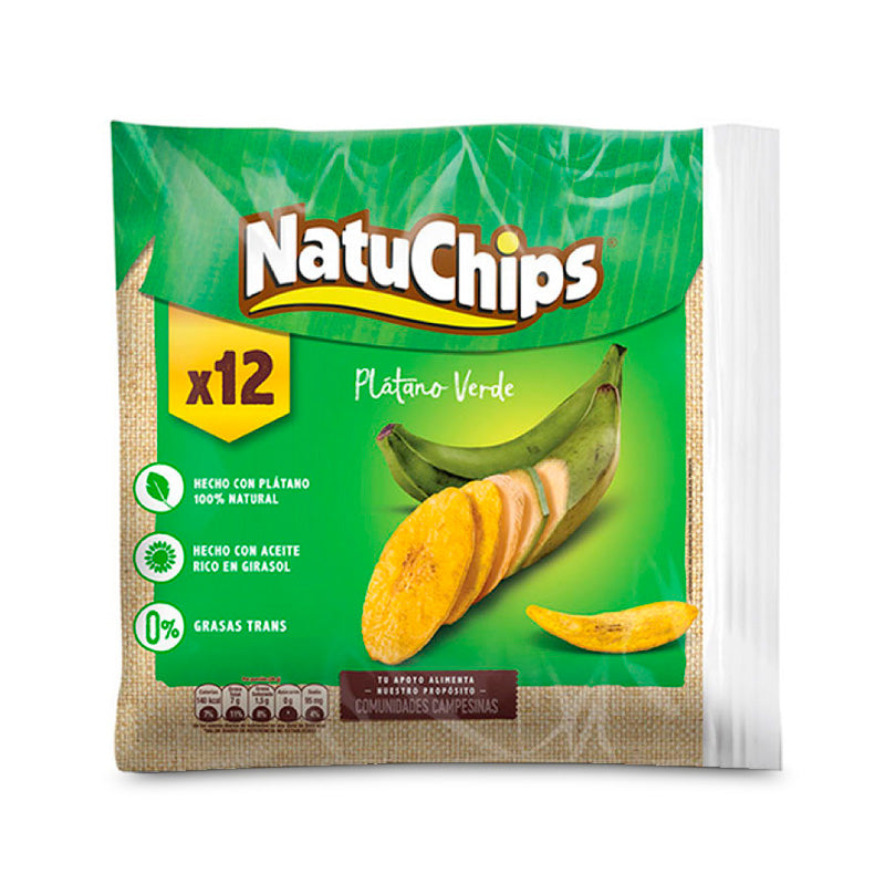 NATUCHIPS 12U 28G VERDE – Supermercados Supermu